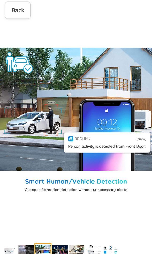 Reolink d800 4 pieces dome ip camera, Furniture & Home Living, Security ...