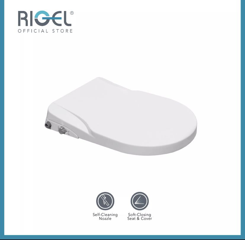 Rigel manual bidet toilet seat, Furniture & Home Living, Bathroom ...