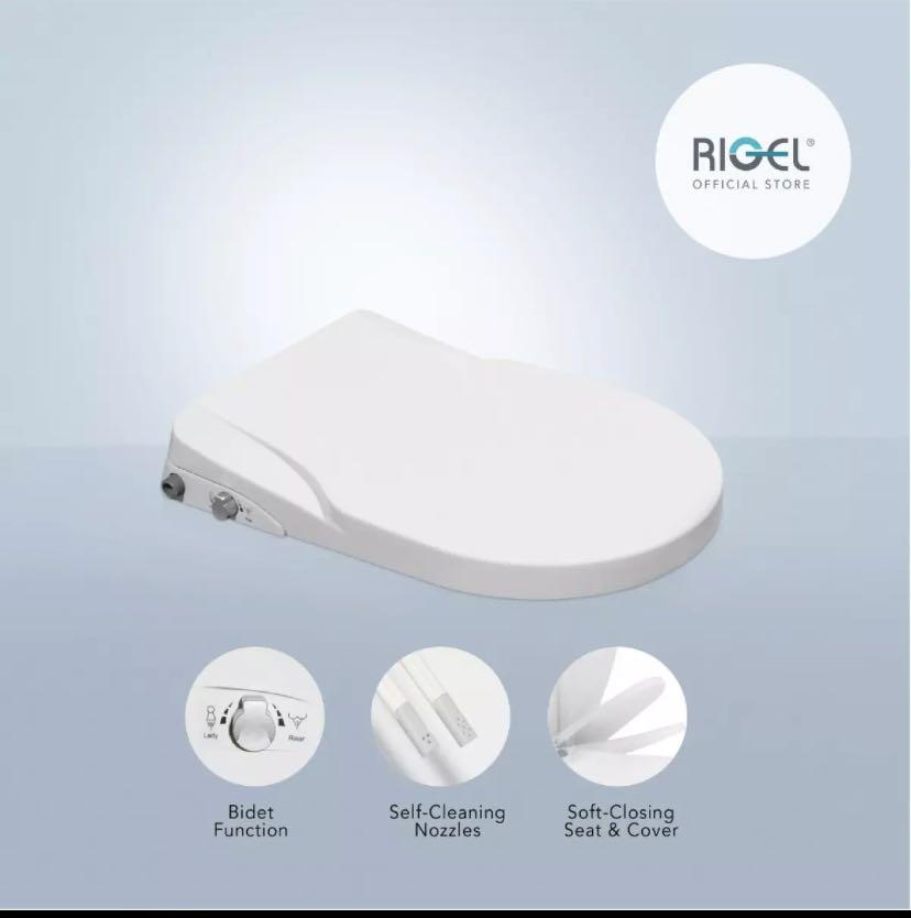 Rigel manual bidet toilet seat, Furniture & Home Living, Bathroom ...