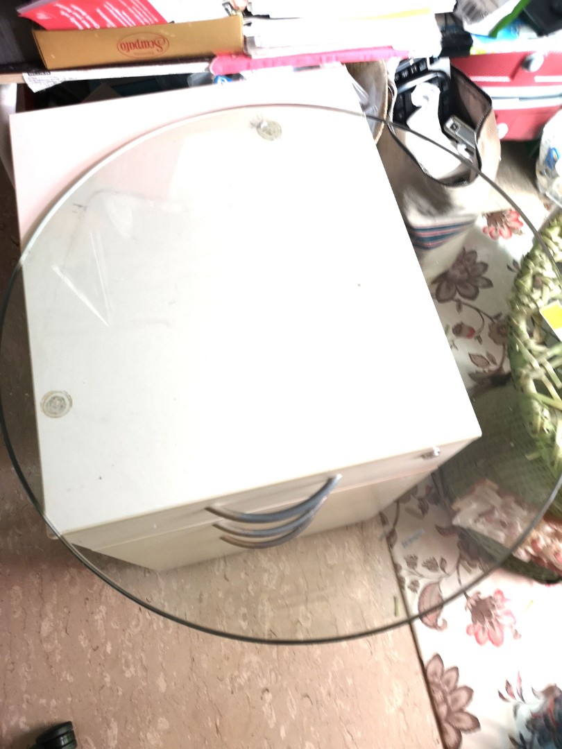 Round Glass panel 60cm, Furniture & Home Living, Furniture, Tables ...