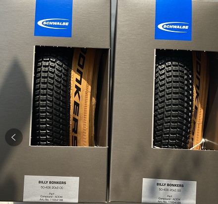 Schwalbe Billy Bonkers 20x2.0 Addix Performance Tan Wall Folding Tyre 50-406 for 20 inch bike ...