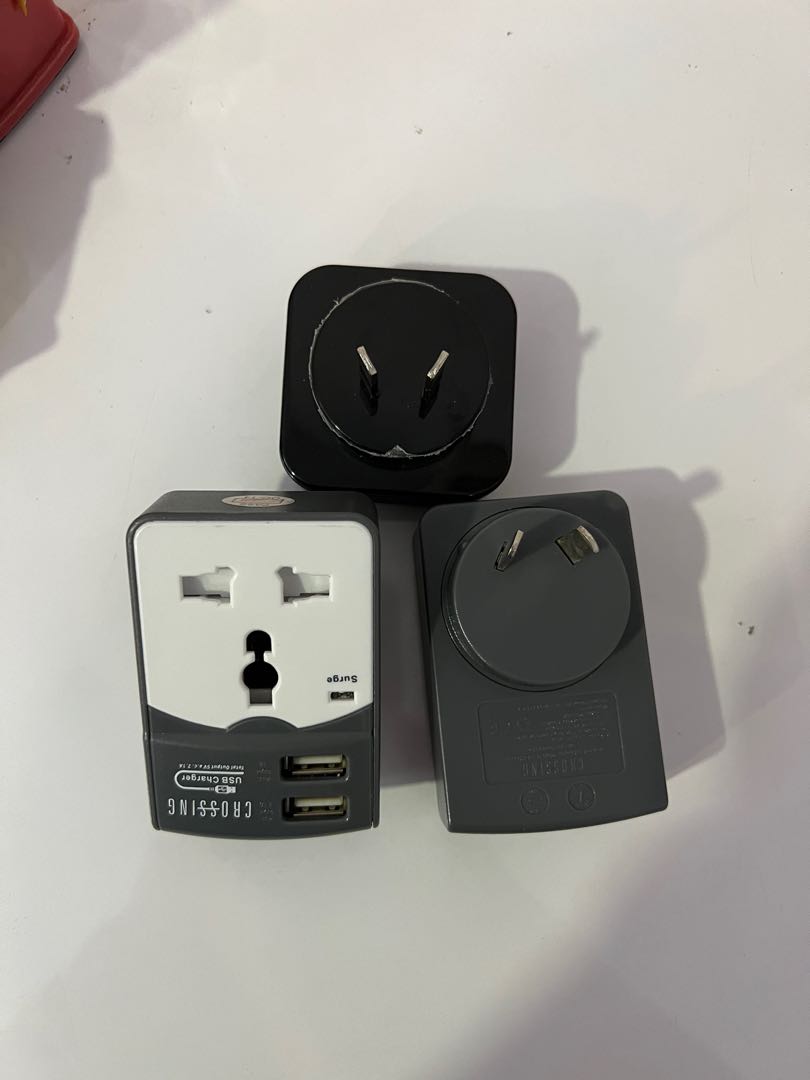 Set of Australia Australian travel plug socket adapter with usb, TV ...