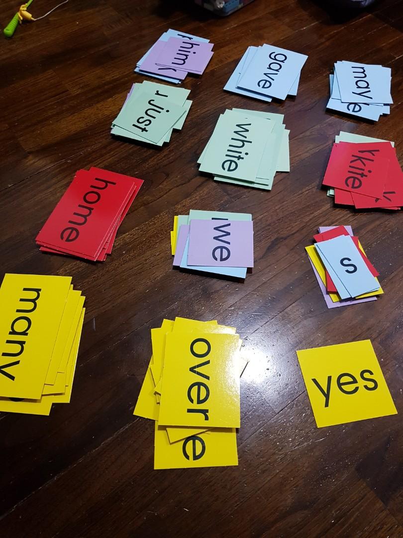 Sight words pocket chart card set, Hobbies & Toys, Toys & Games on ...