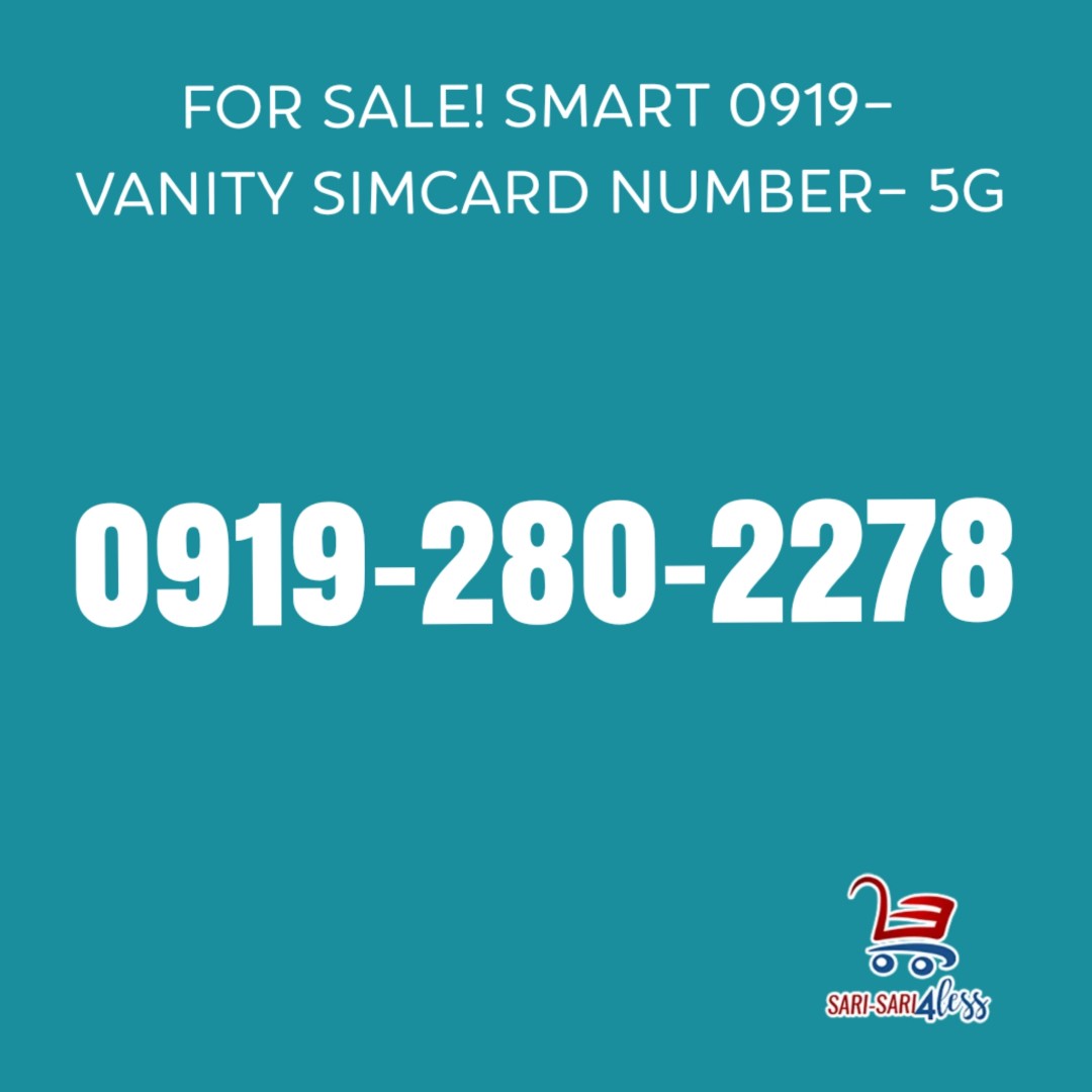 SMART 0919-280-2278 VANITY SIMCARD NUMBER- 5G, Mobile Phones & Gadgets ...