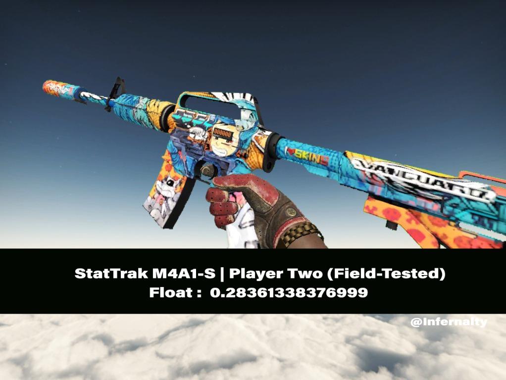 StatTrak M4A1-S Player Two FT CSGO SKINS KNIVES, Video Gaming, Gaming ...