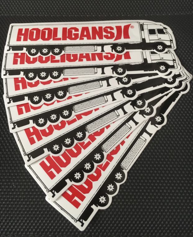 Sticker Truck Trailer Hooligans, Desain & Kerajinan Tangan, Barang ...