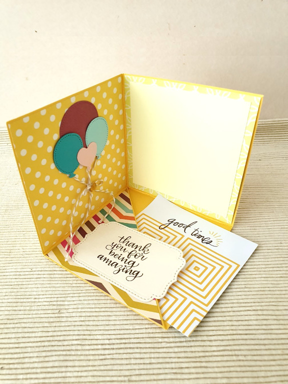 Thank You Card, Display Card, 3D Card, Handmade Card, Hobbies & Toys ...