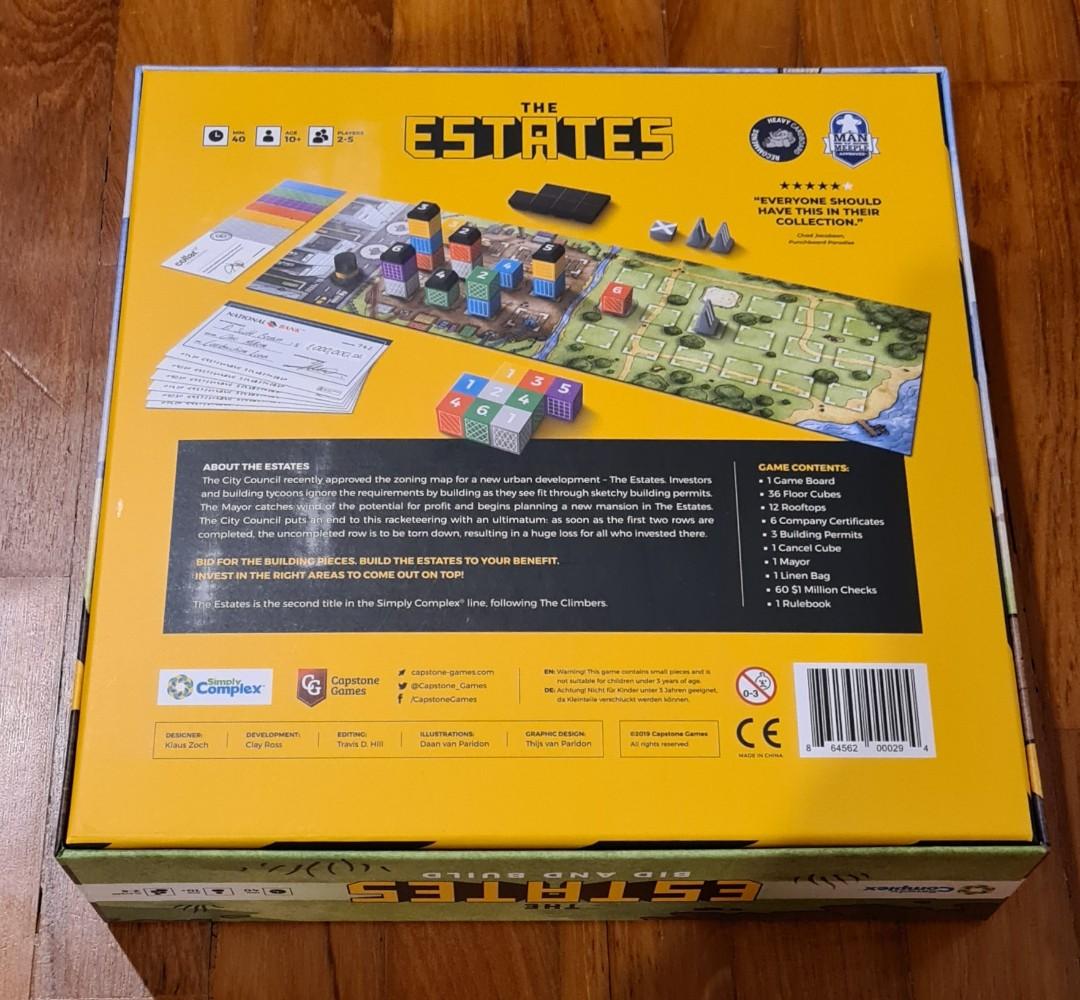 The Estates board game, Hobbies & Toys, Toys & Games on Carousell