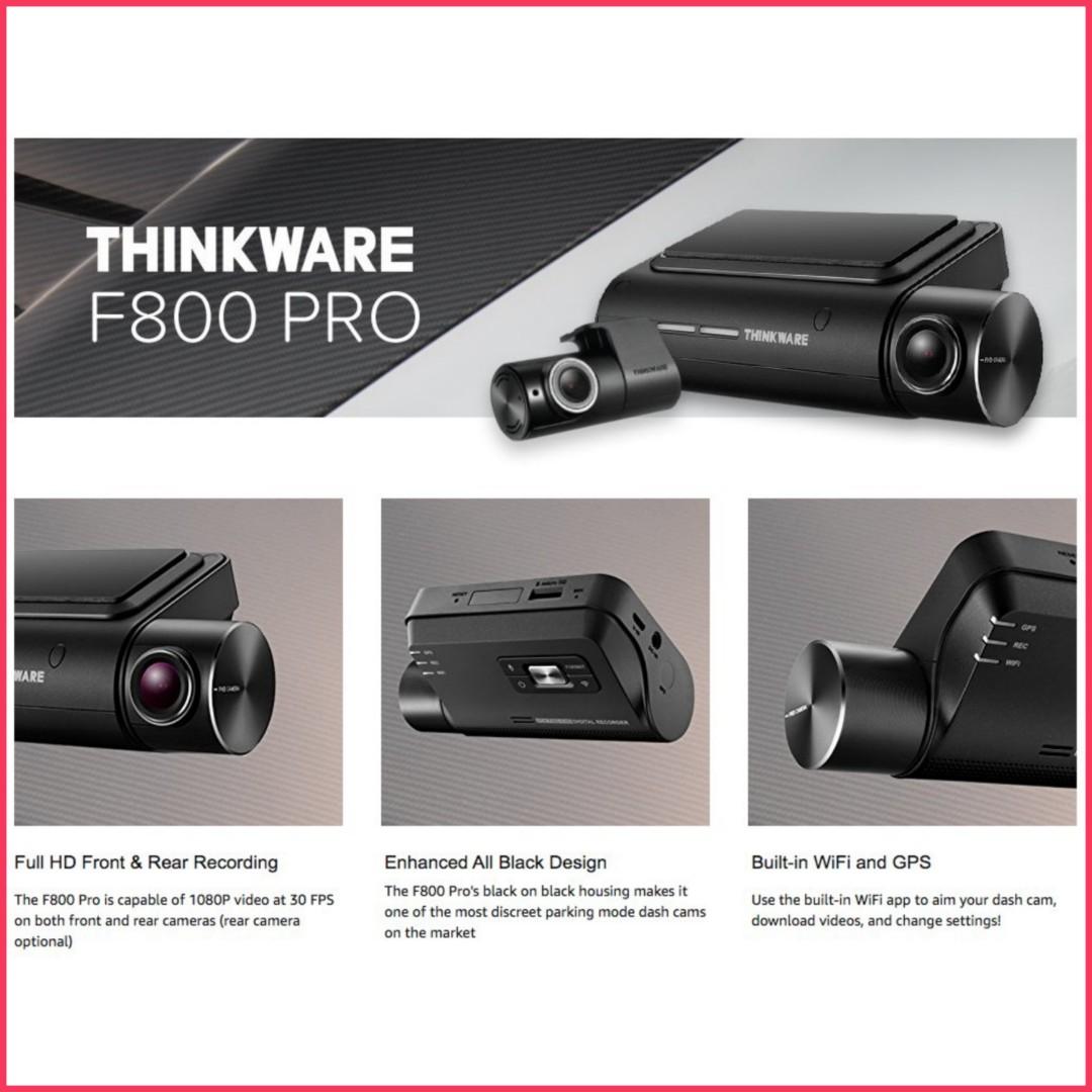 Thinkwave F800 PRO FHD Front & Rear Dash can + Thinkware iVOLT BAB-50 ...