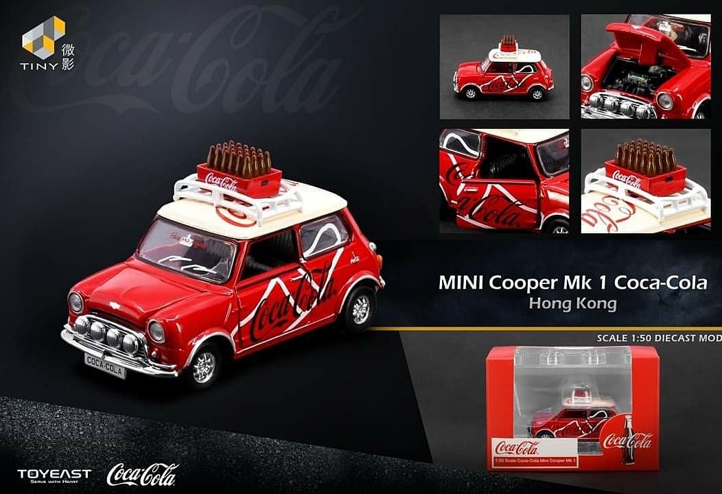 SALE! TINY CITY 1:64 DIE-CAST MODEL CAR - MINI COOPER MK 1 COCA-COLA ...