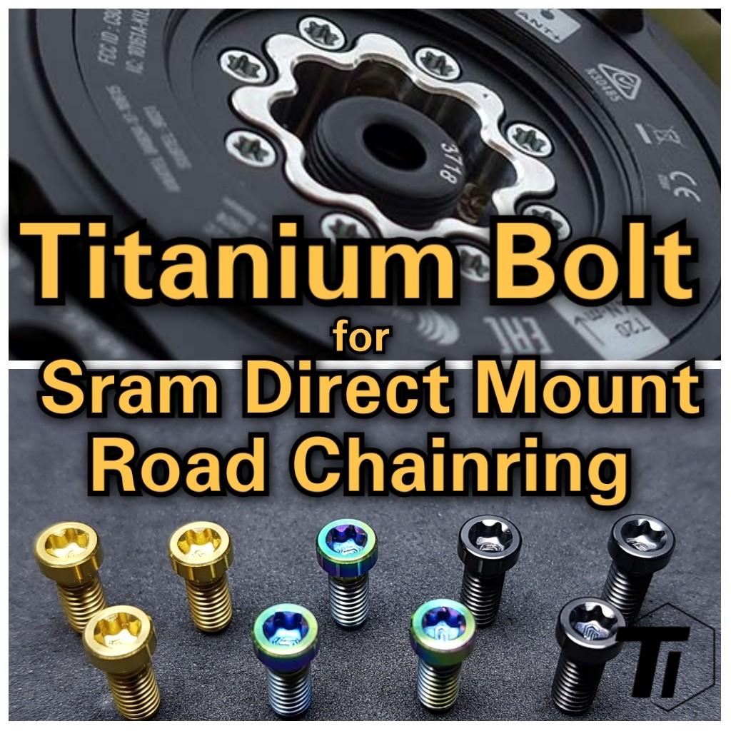 Titanium Bolt for SRAM Direct Mount Road Chainring |12 speed DUB Red ...