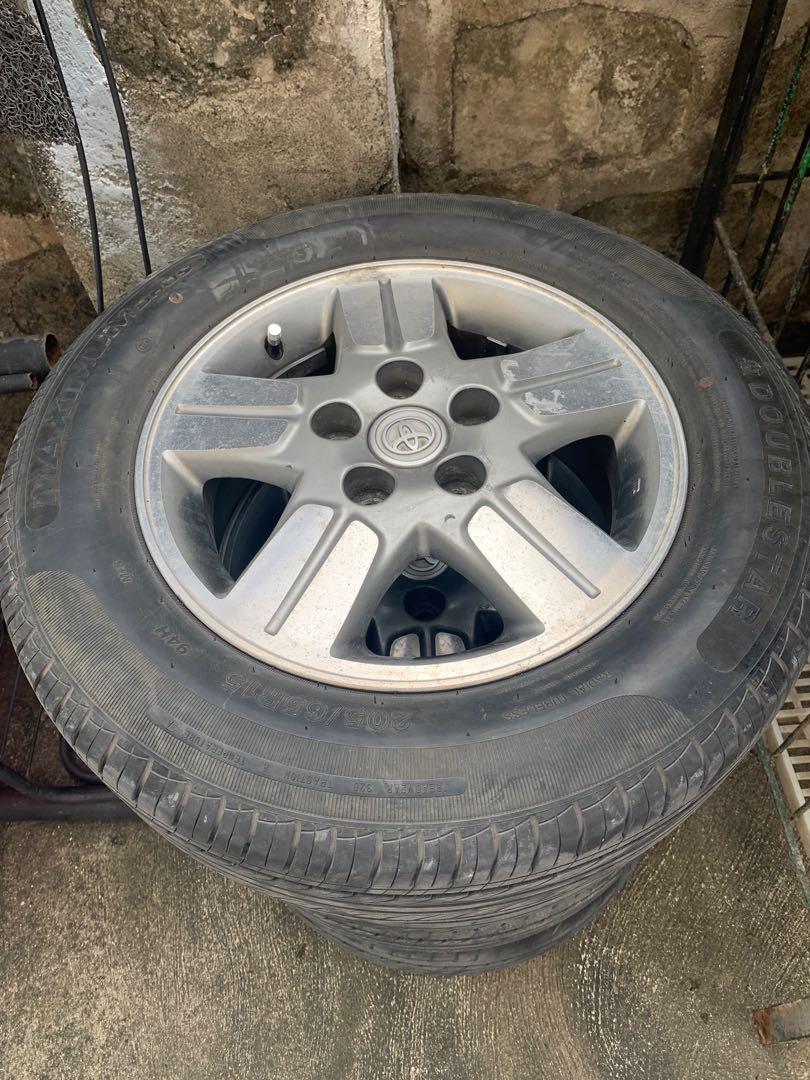 Toyota Innova Mags with tires - 1st gen, Car Parts & Accessories, Mags ...