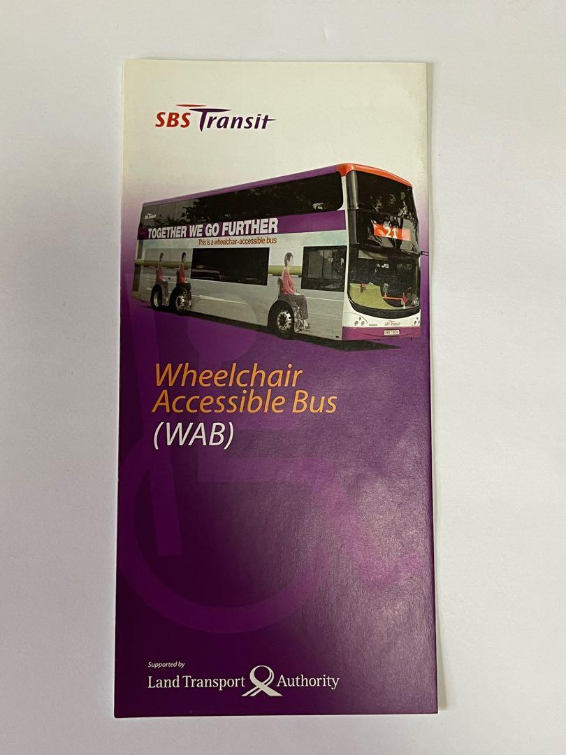 [Trade only] SBS Transit Wheelchair Accessible Bus (WAB) Brochure ...
