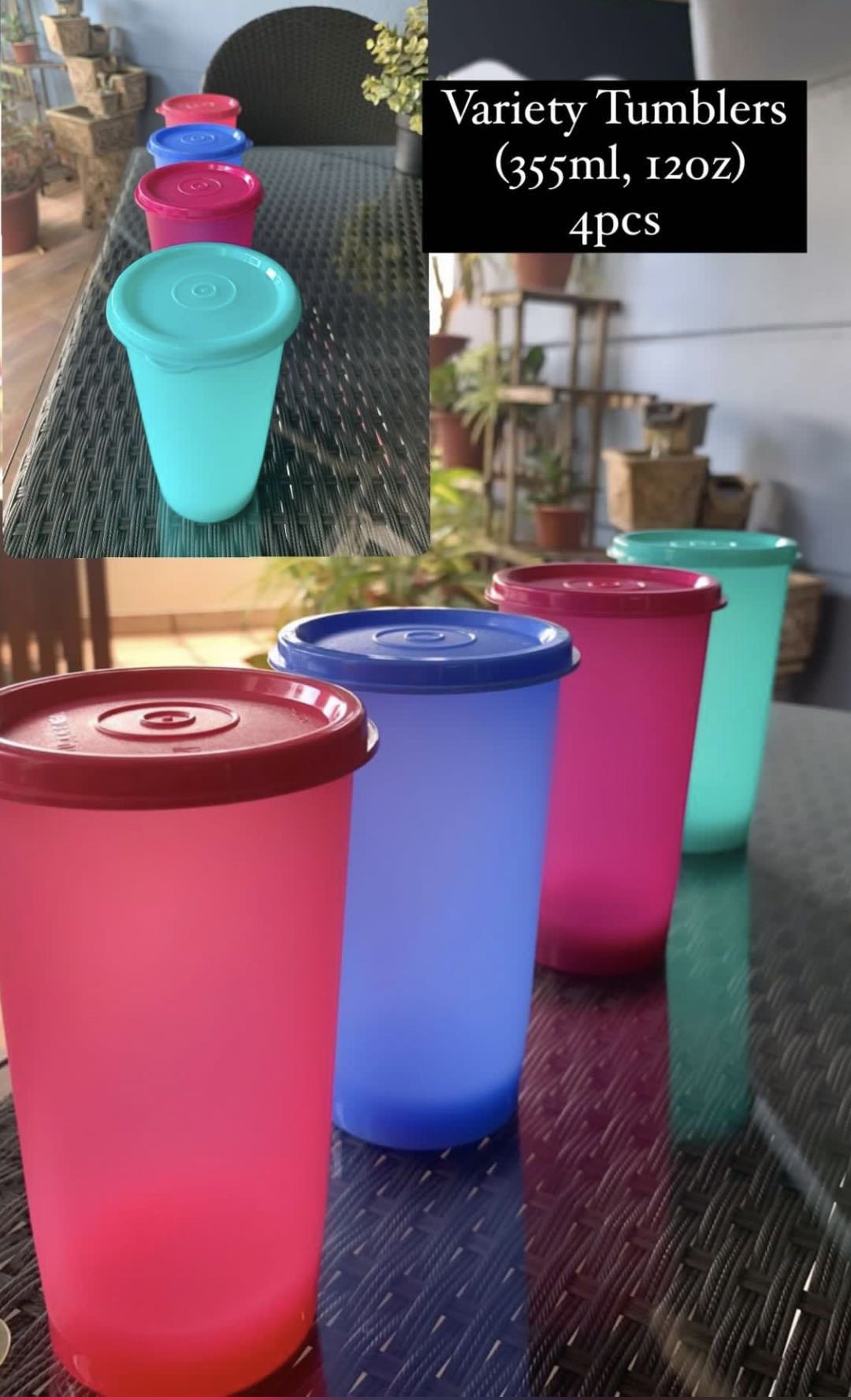 Tupperware Variety Tumblers, Furniture & Home Living, Kitchenware ...