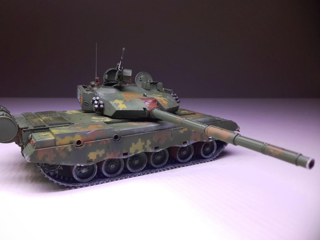 Type 96A MBT tank model with pixel camo/ 1:35 scale/96A式主战坦克, Hobbies ...