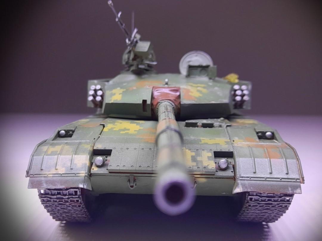 Type 96A MBT tank model with pixel camo/ 1:35 scale/96A式主战坦克, Hobbies ...