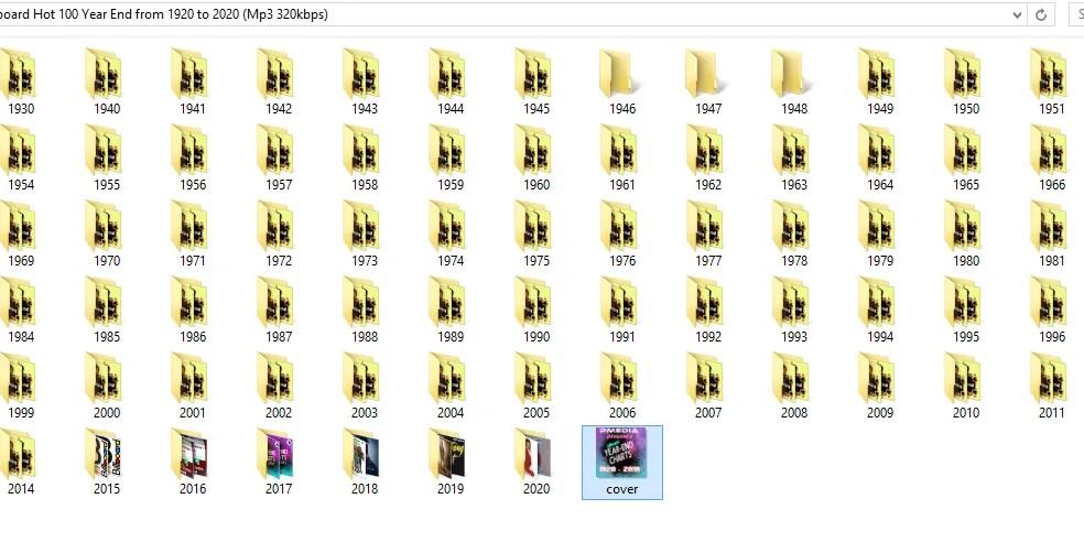 USB with Music Billboard Year End Hot 100 1920 to 2020, Hobbies & Toys ...