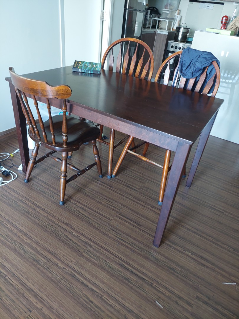 Used dining table only, Furniture & Home Living, Furniture, Tables ...