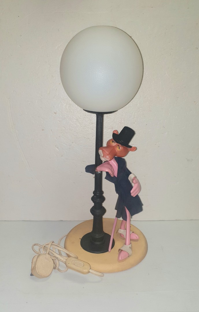 vintage lineo zero pink phanter table lamp light, Hobbies & Toys ...