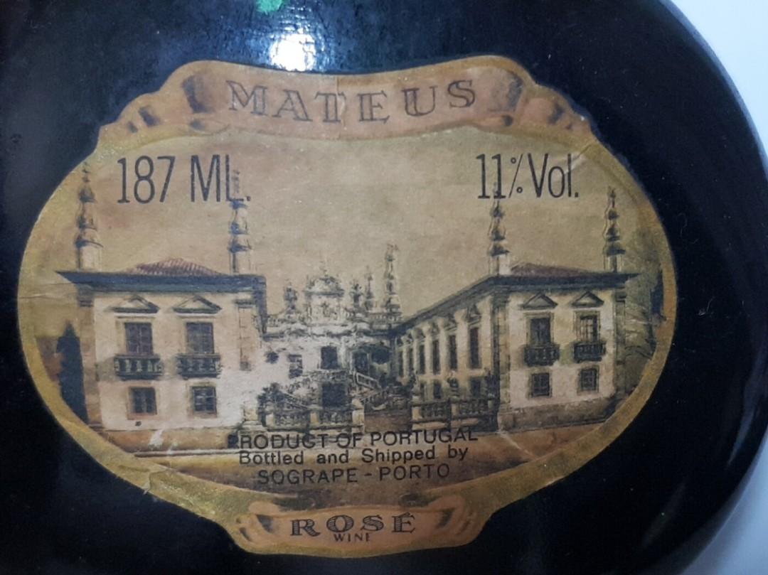 Vintage Mateus Rose Wine 187ml, Food & Drinks, Alcoholic Beverages on ...