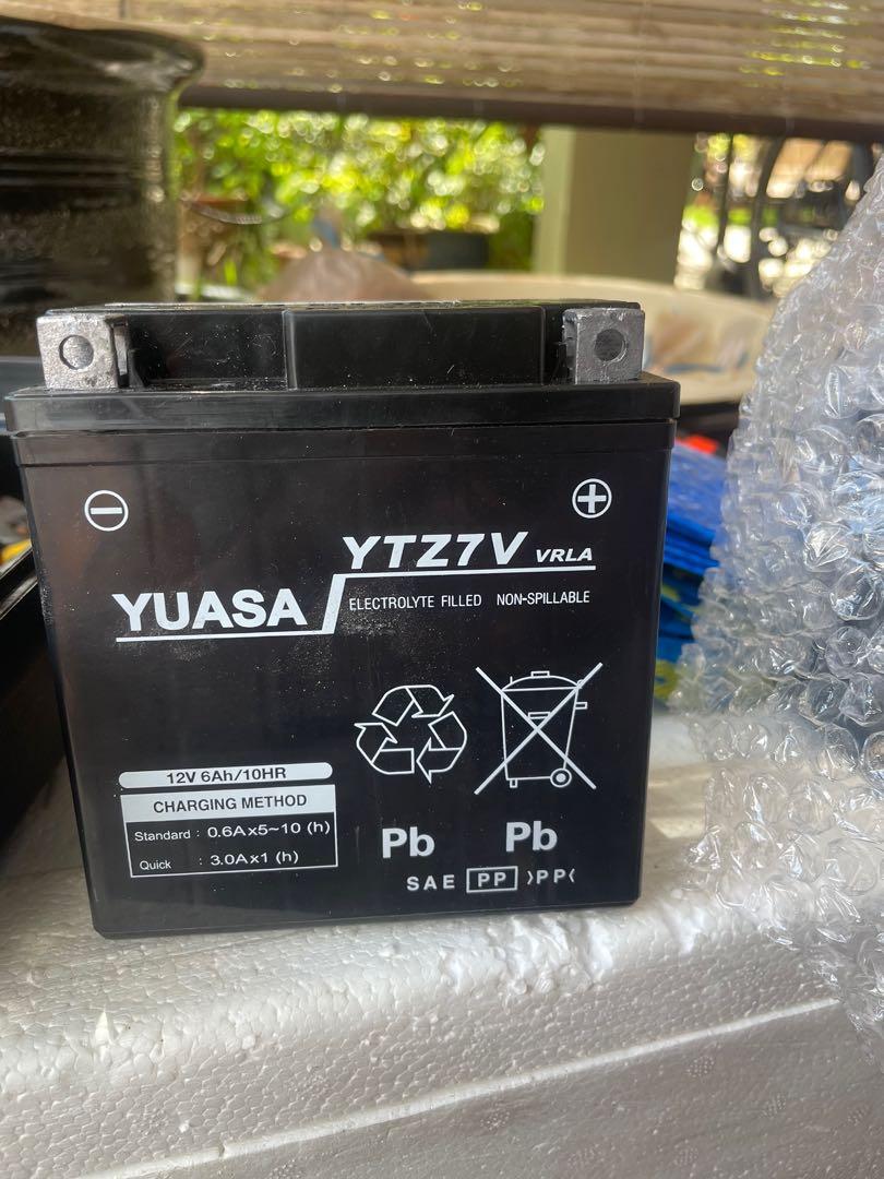 Yuasa YTZ7V battery, Motorbikes on Carousell