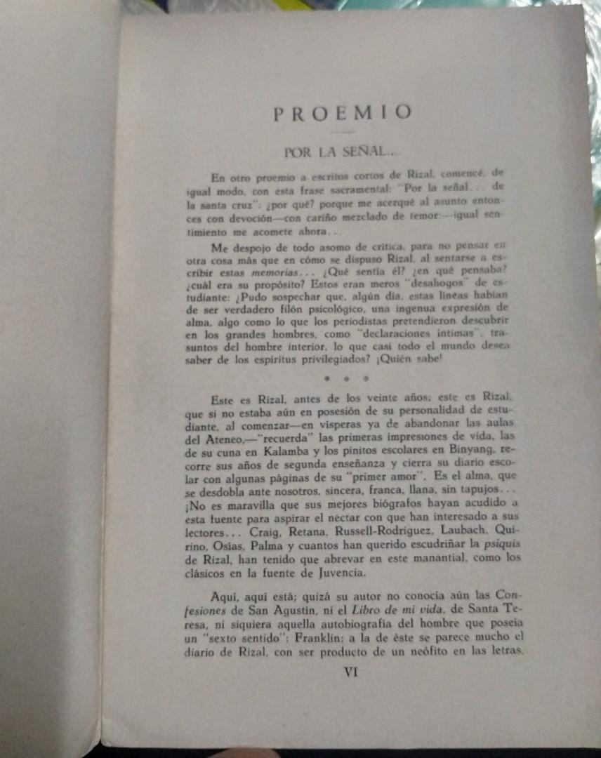 1949 Philippines**Memorias De UN Estudiante De Manila Por El Dr.Jose ...