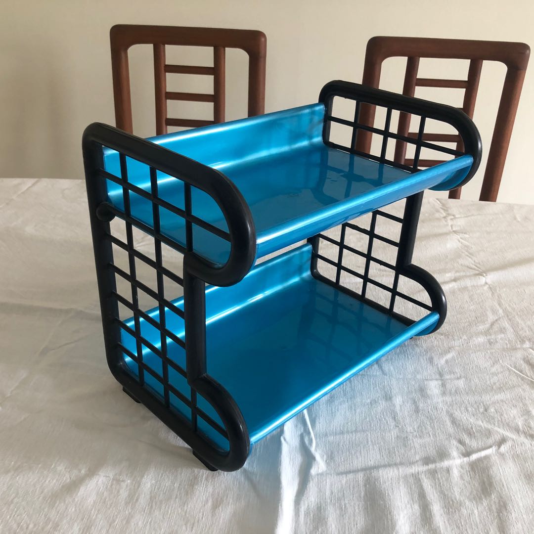2 tier plastic storage rack / organizer, Furniture & Home Living ...