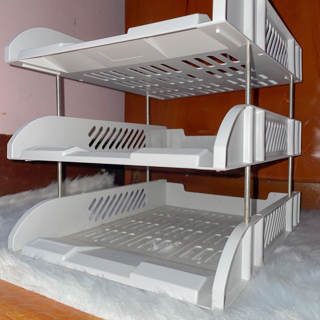 3-Layer Desk File Organizer, Furniture & Home Living, Office Furniture ...