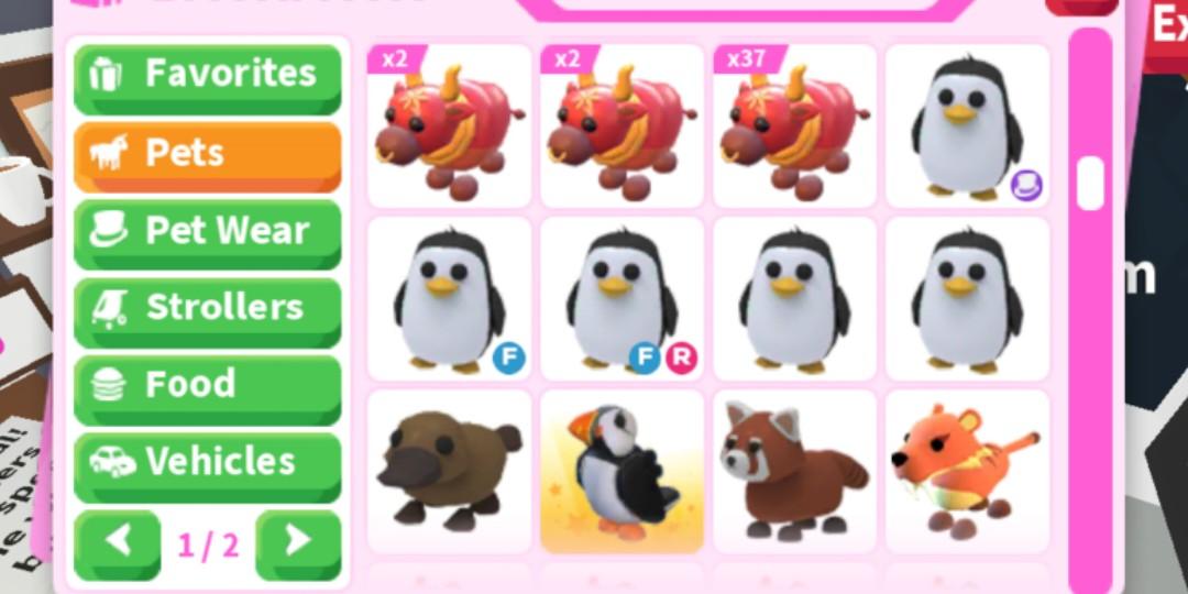 Adopt me clearance ultra rare pets(bee, clownfish, deinonchus, frog ...