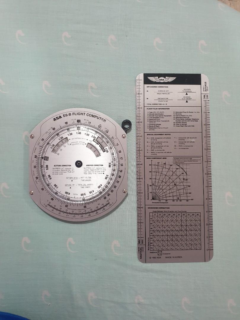 ASA E6-B Flight Computer for Aviation with FREE Holding Patter Guide ...