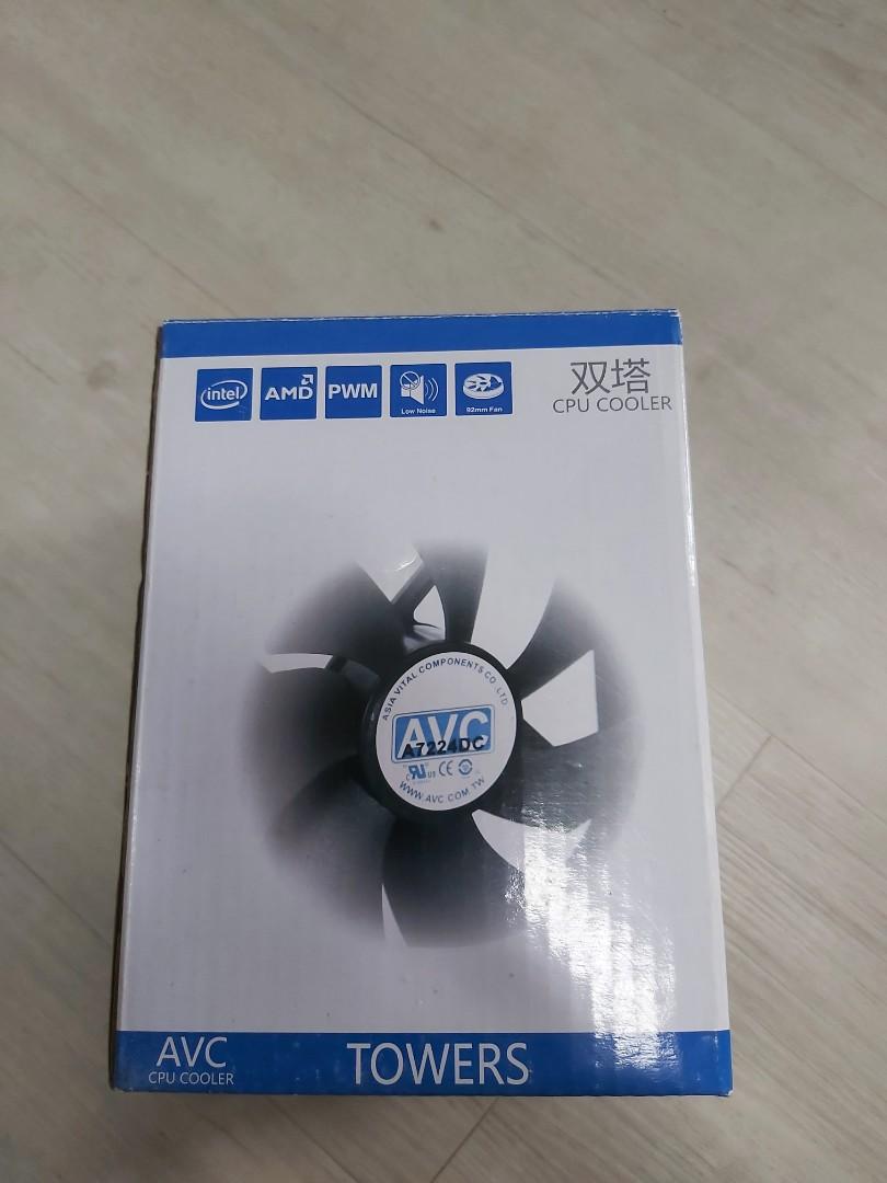 AVC CPU cooler tower (for intel and amd), Computers & Tech, Parts ...