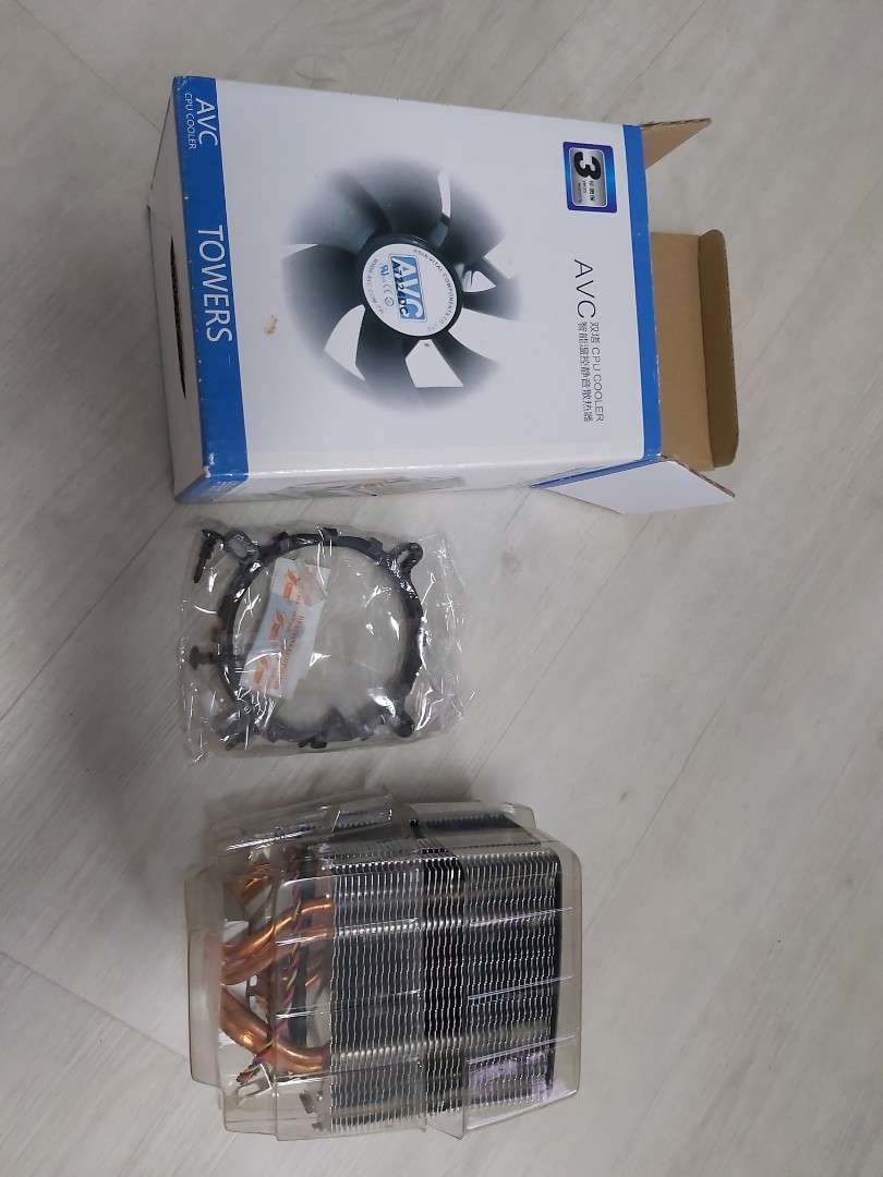 AVC CPU cooler tower (for intel and amd), Computers & Tech, Parts ...