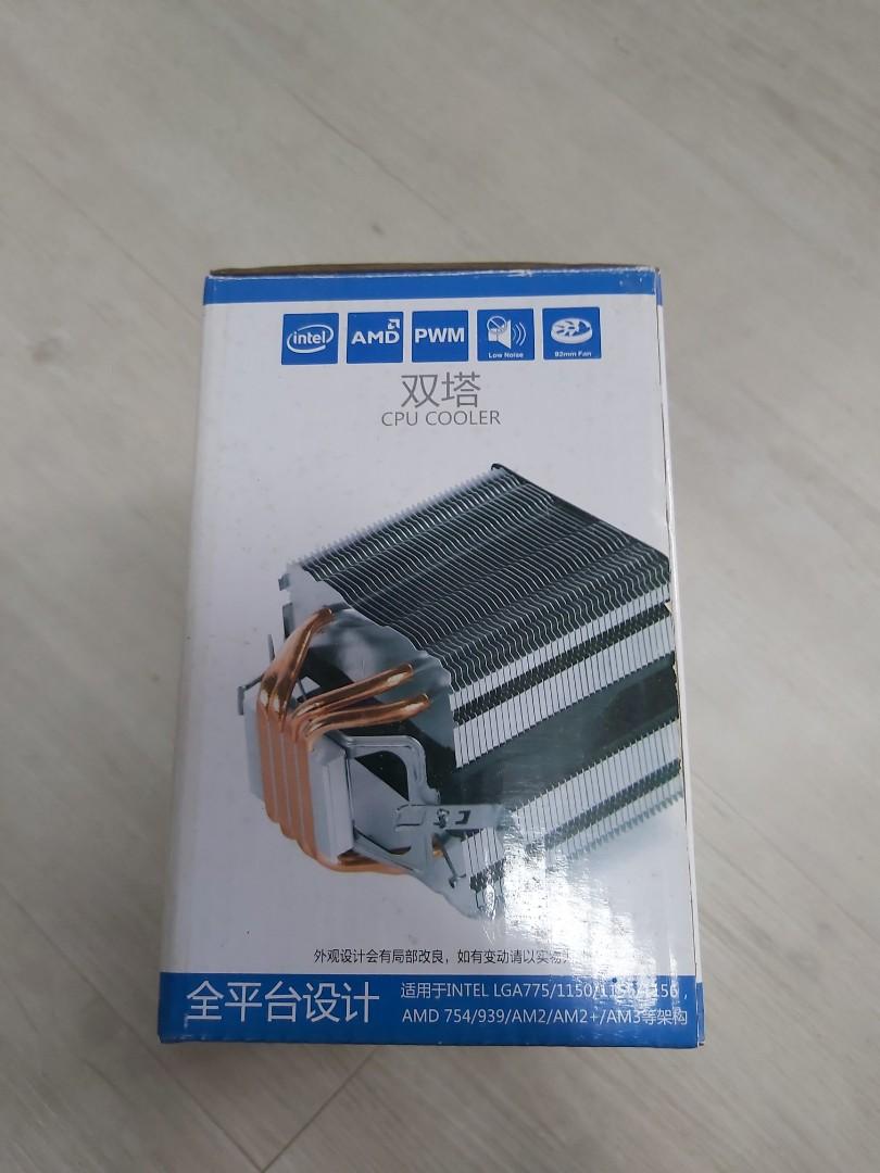 AVC CPU cooler tower (for intel and amd), Computers & Tech, Parts ...