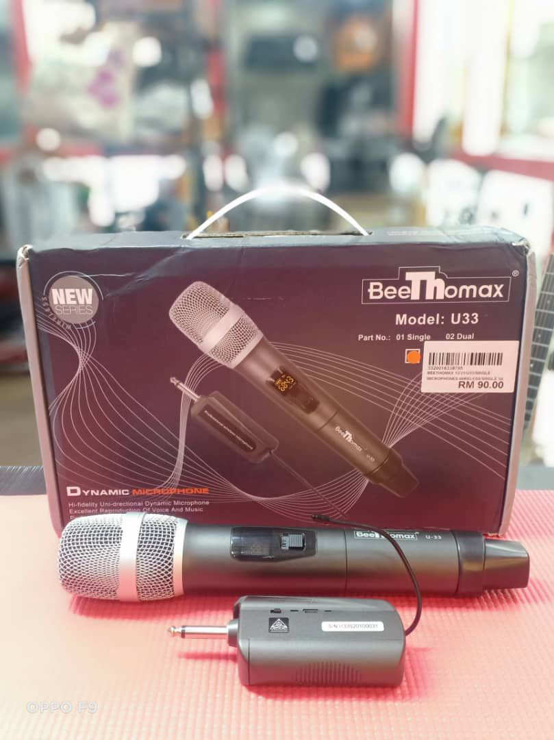 BeeThomax Single Wireless Microphone, Audio, Headphones & Headsets on ...