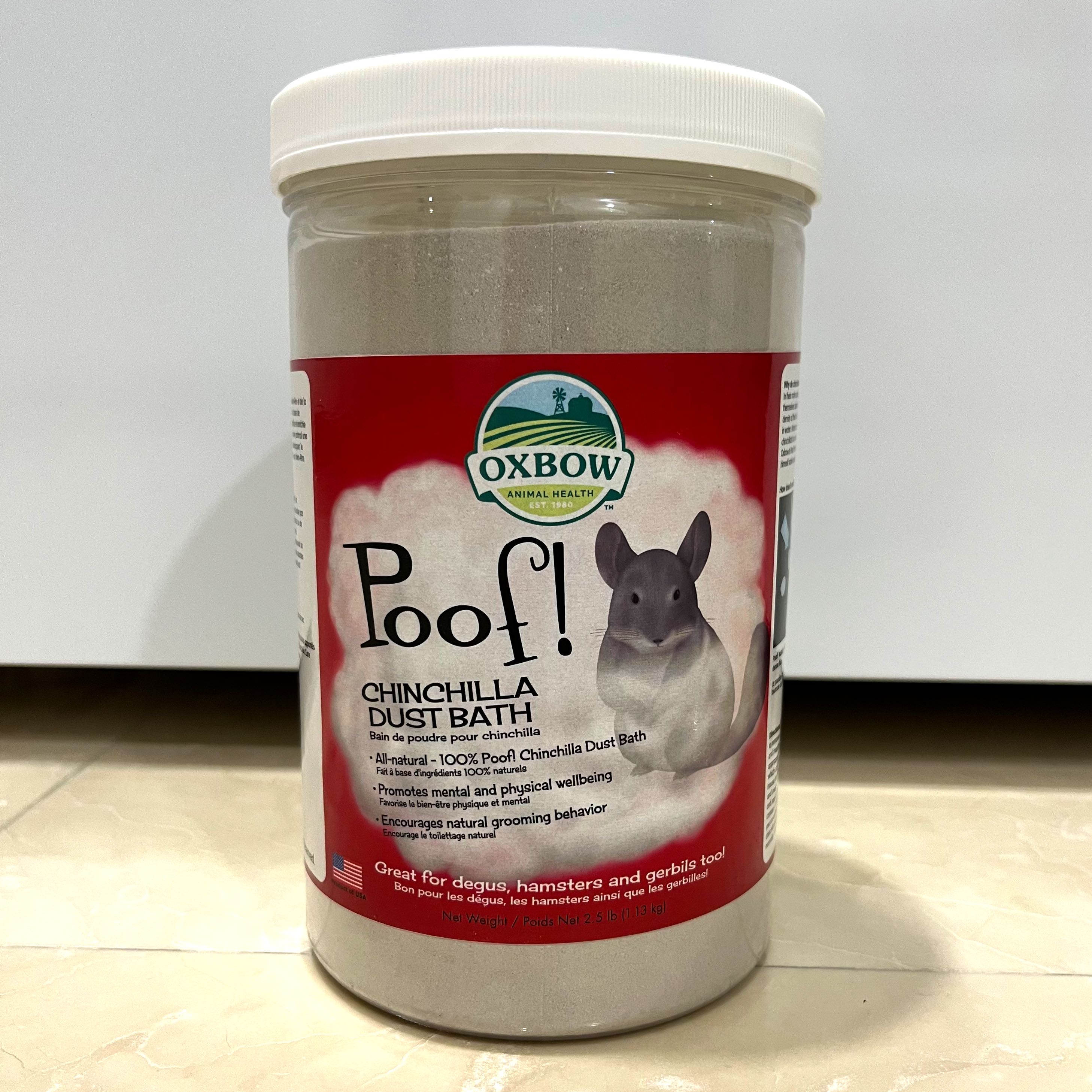 Chinchilla Dust Bath, Pet Supplies, Health & Grooming on Carousell