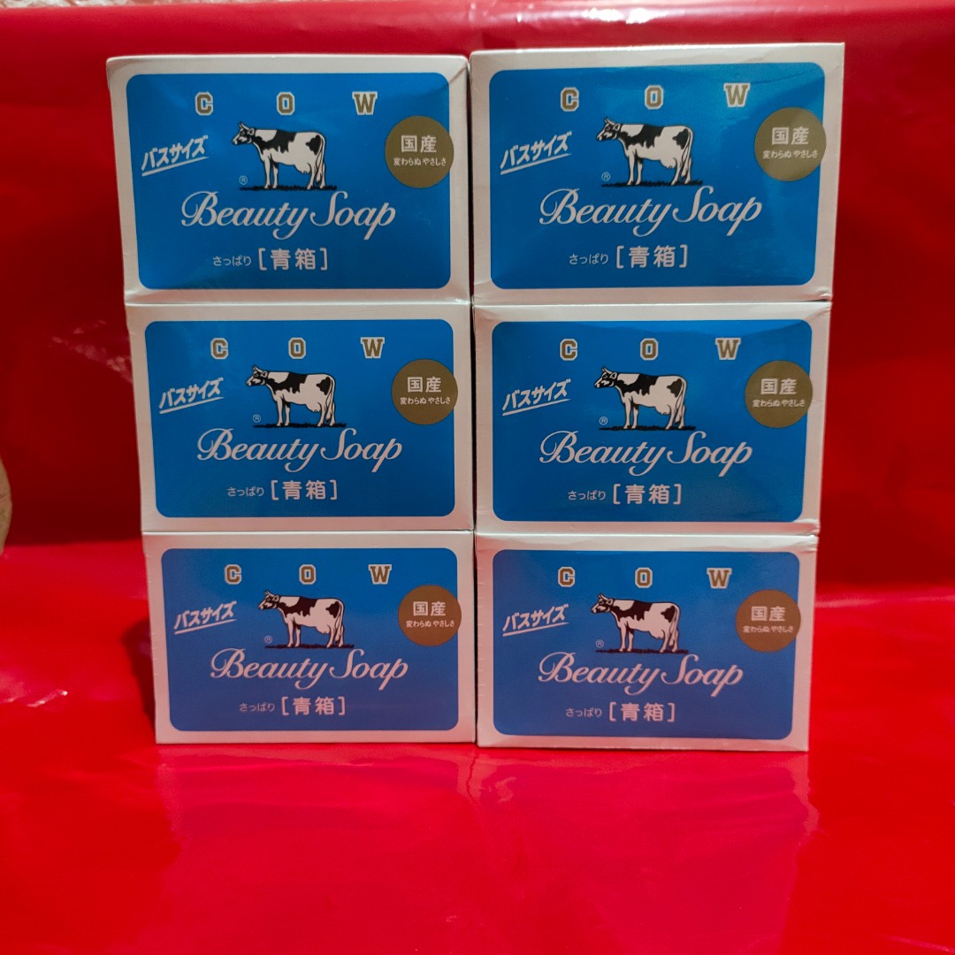 Cow Soap Blue Japan 130g ( 3Bars), Beauty & Personal Care, Bath & Body ...