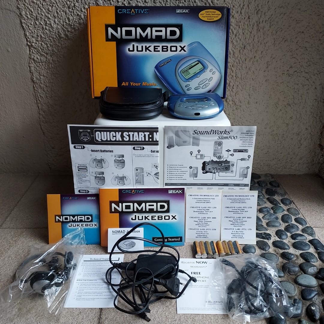 CREATIVE NOMAD JUKEBOX MP3 PLAYER; COMPLETE ORIGINAL VINTAGE; I ...