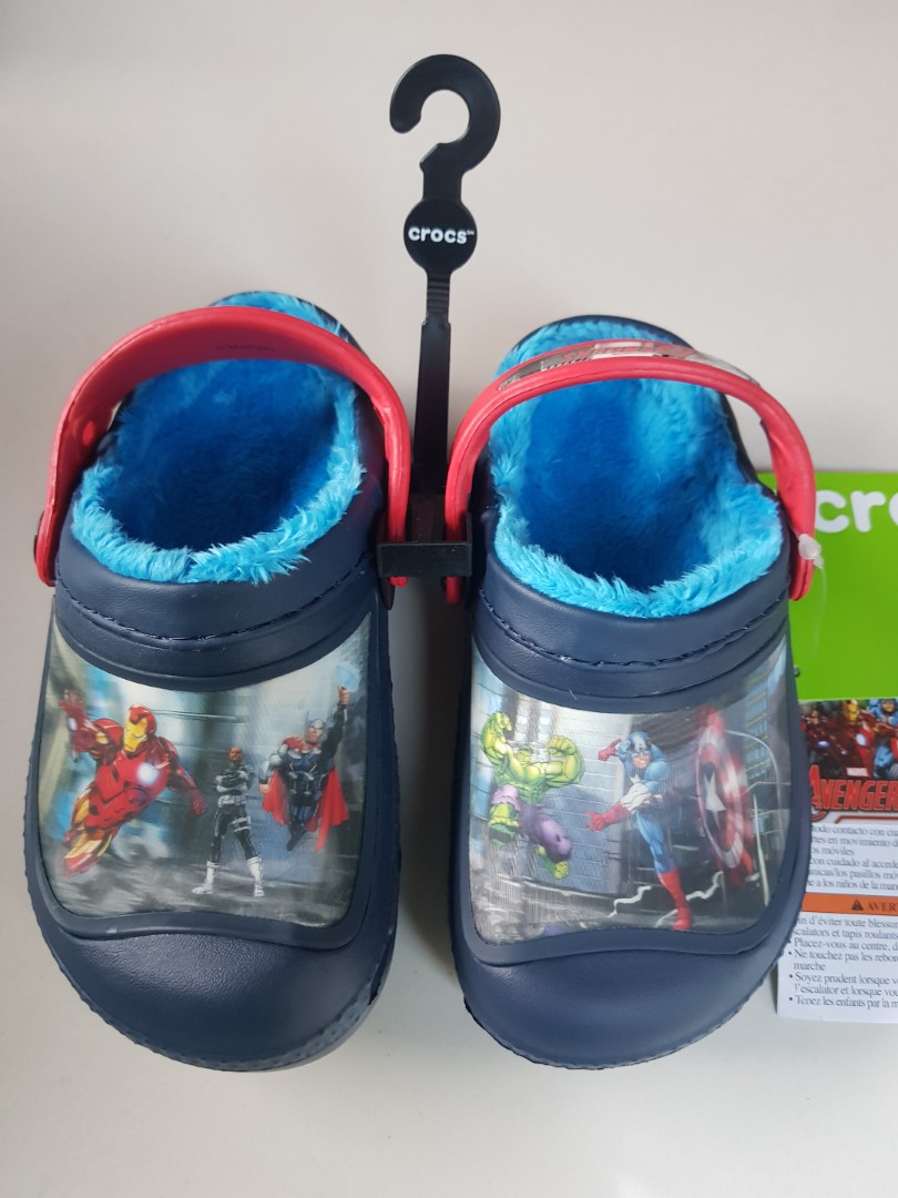 CROCS Marvel's Avengers Lined Clog size C8/9, Babies & Kids, Babies ...