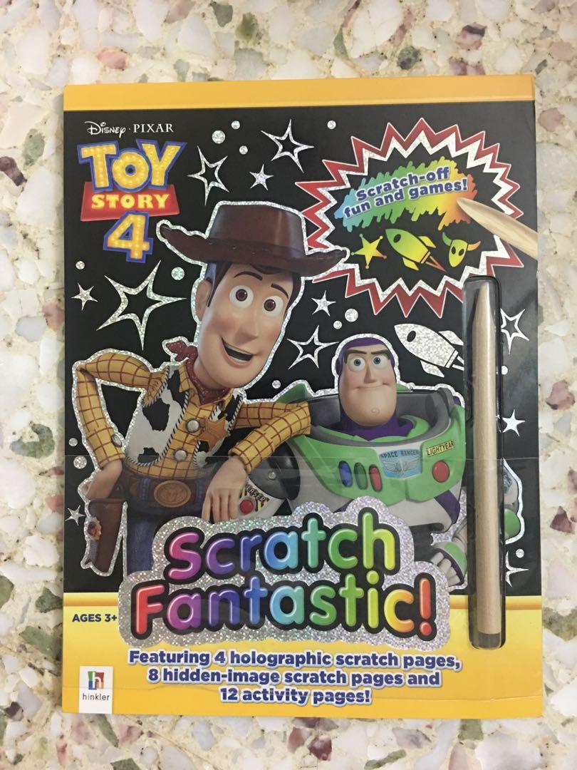 Disney Pixar Toy Story 4 Scratch Fantastic Activity Book, Hobbies ...
