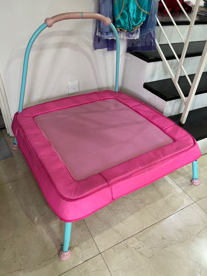Elc trampoline pink, Babies & Kids, Infant Playtime on Carousell