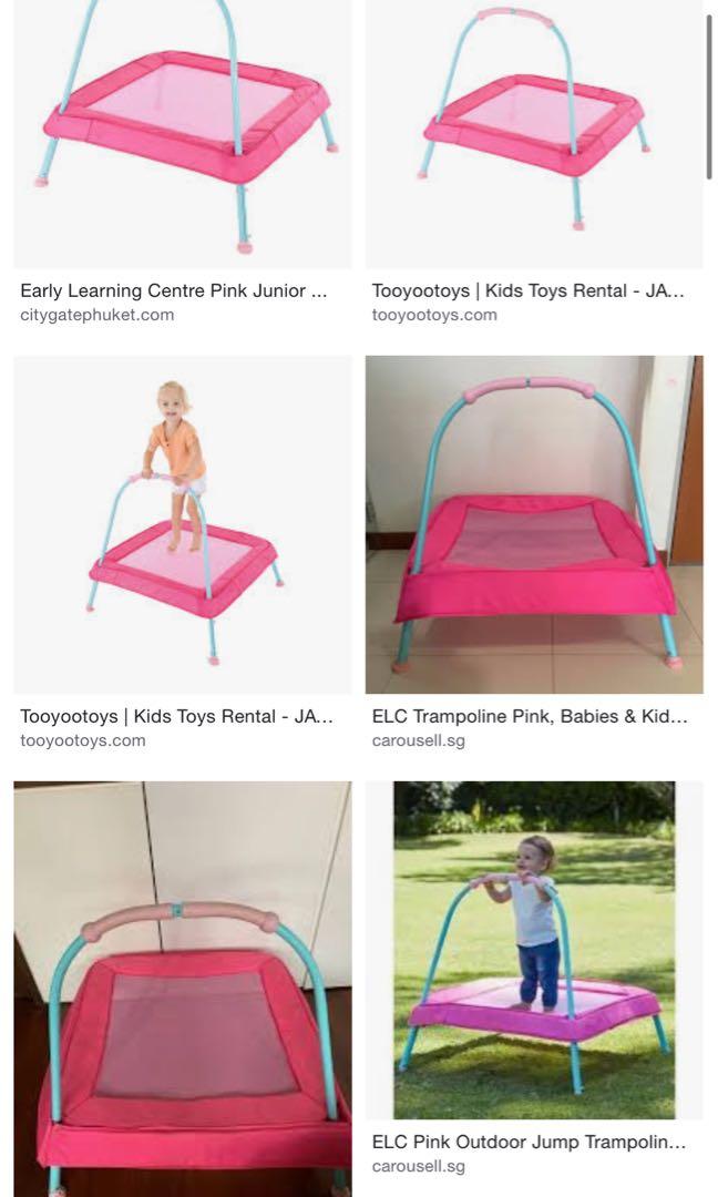 Elc trampoline pink, Babies & Kids, Infant Playtime on Carousell