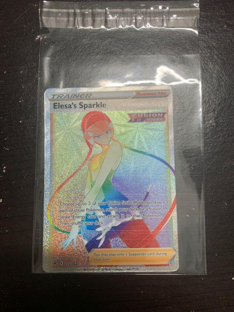 Elsa Sparkle Rainbow Rare: Fusion strike, Hobbies & Toys, Toys & Games ...