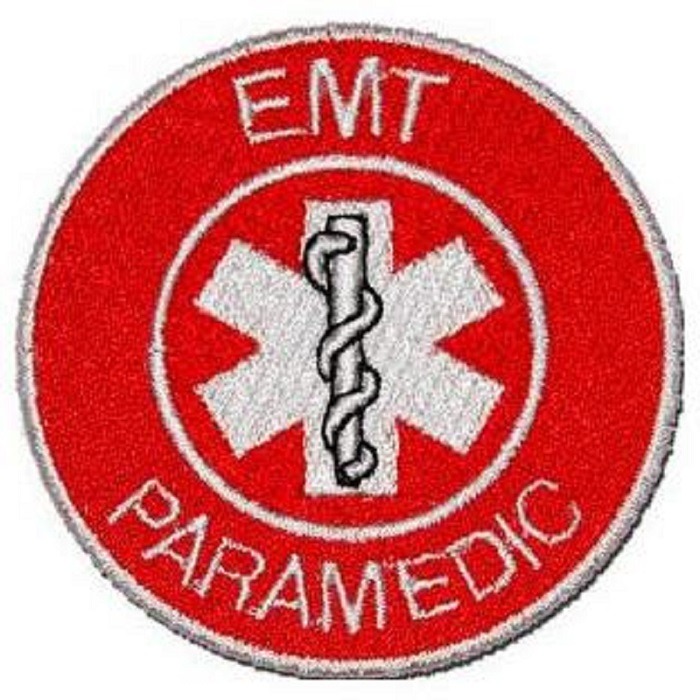EMT PARAMEDIC PATCH - BLUE / RED, Hobbies & Toys, Stationery & Craft ...
