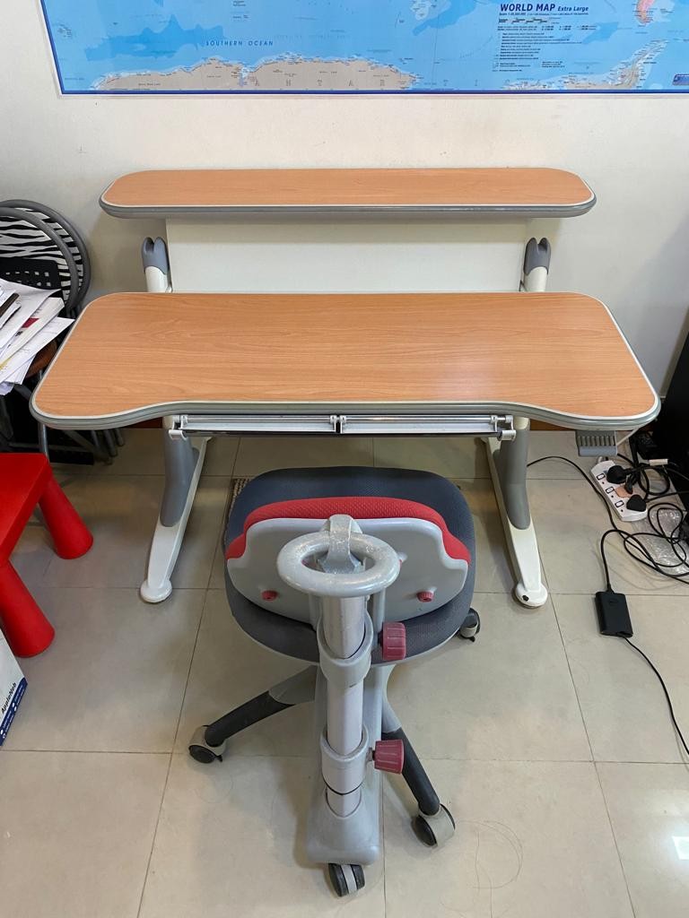 Ergonomics Desk Table and Chair Comf-Pro, Furniture & Home Living ...