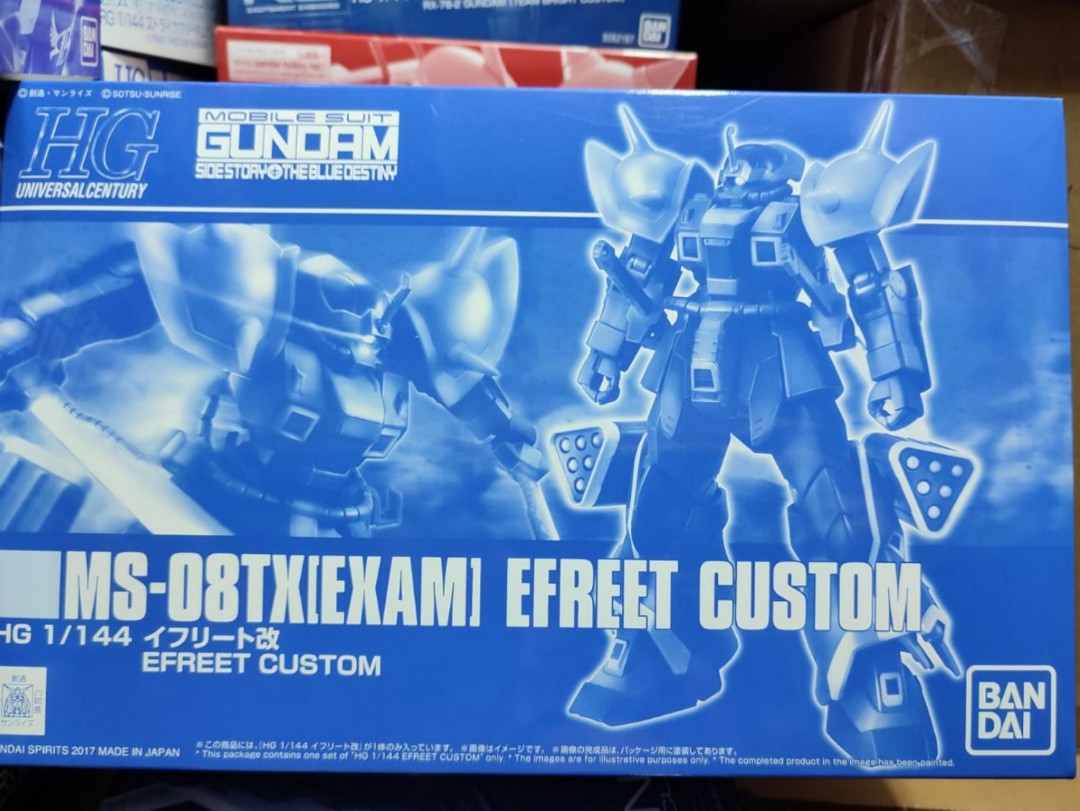 特價 Gundam 魂限 HG EFREET CUSTOM MS-08TX EXAM 伊芙利特改 Side Stoey Blue ...