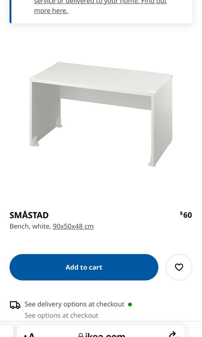 IKEA SMASTAD Storage box for toys (with bench), Furniture & Home Living ...