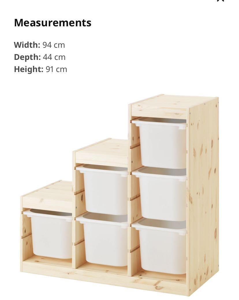 IKEA Wooden Trofast Shelves & Drawers, Furniture & Home Living ...