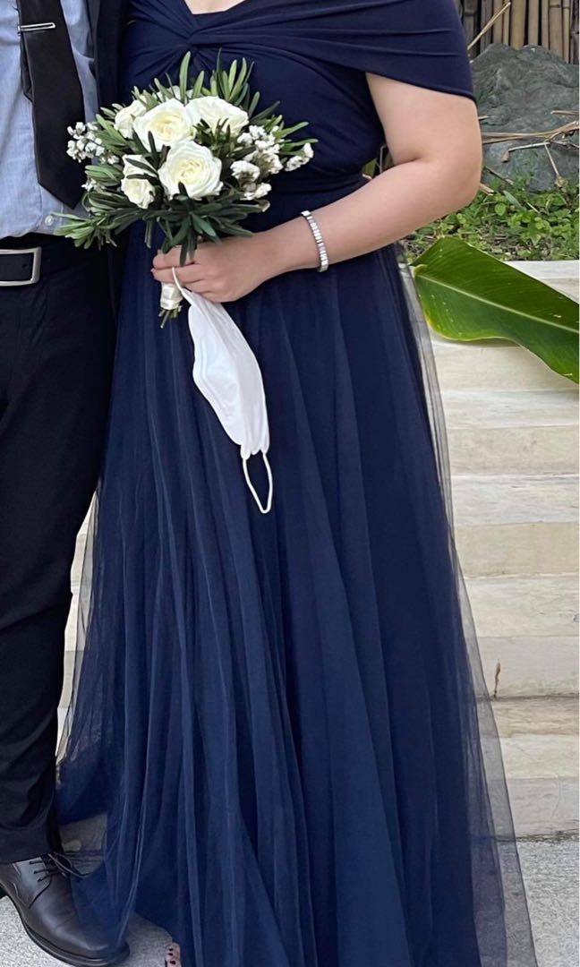 Infinity Gown with Tulle, Women's Fashion, Dresses & Sets, Evening ...