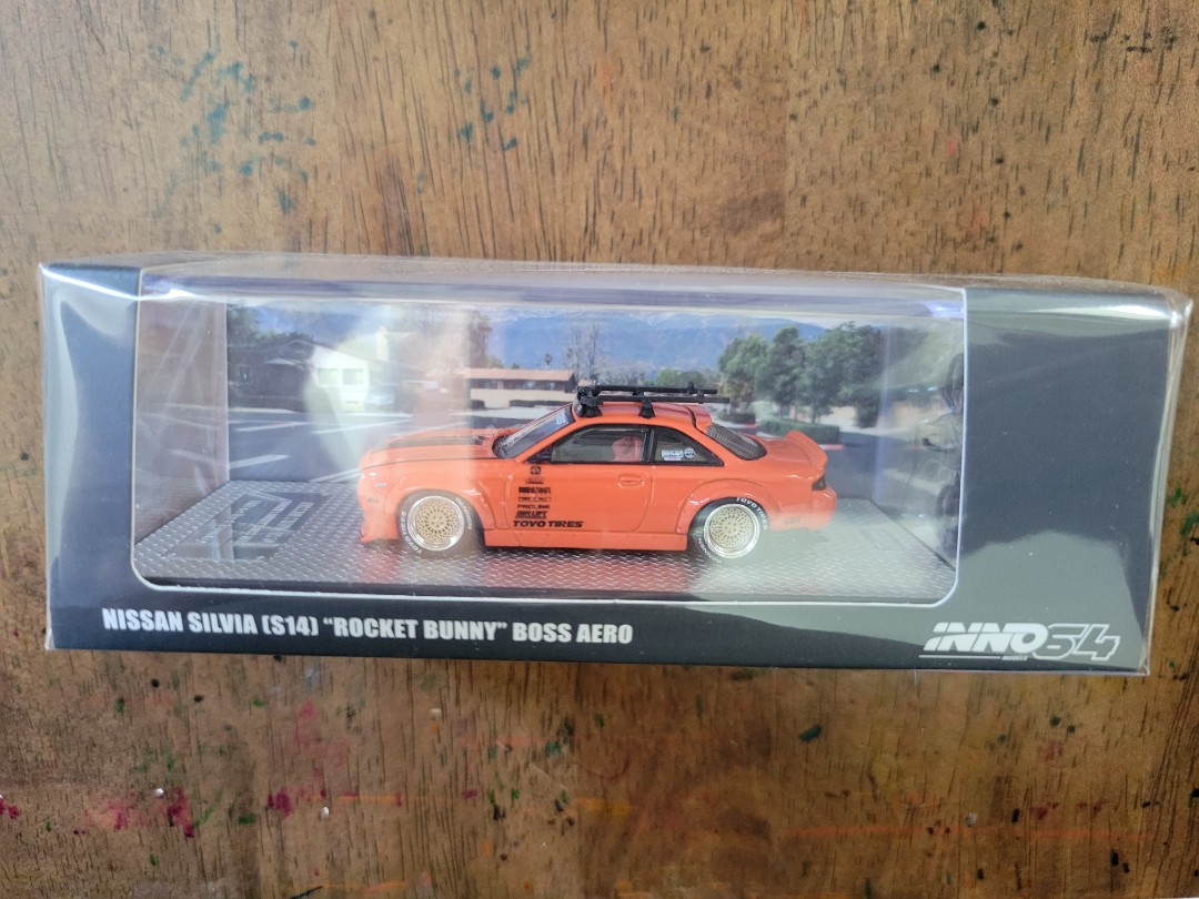 Inno64 1/64 Nissan Silvia S14 Rocket Bunny Boss Aero With Roof Rack And ...