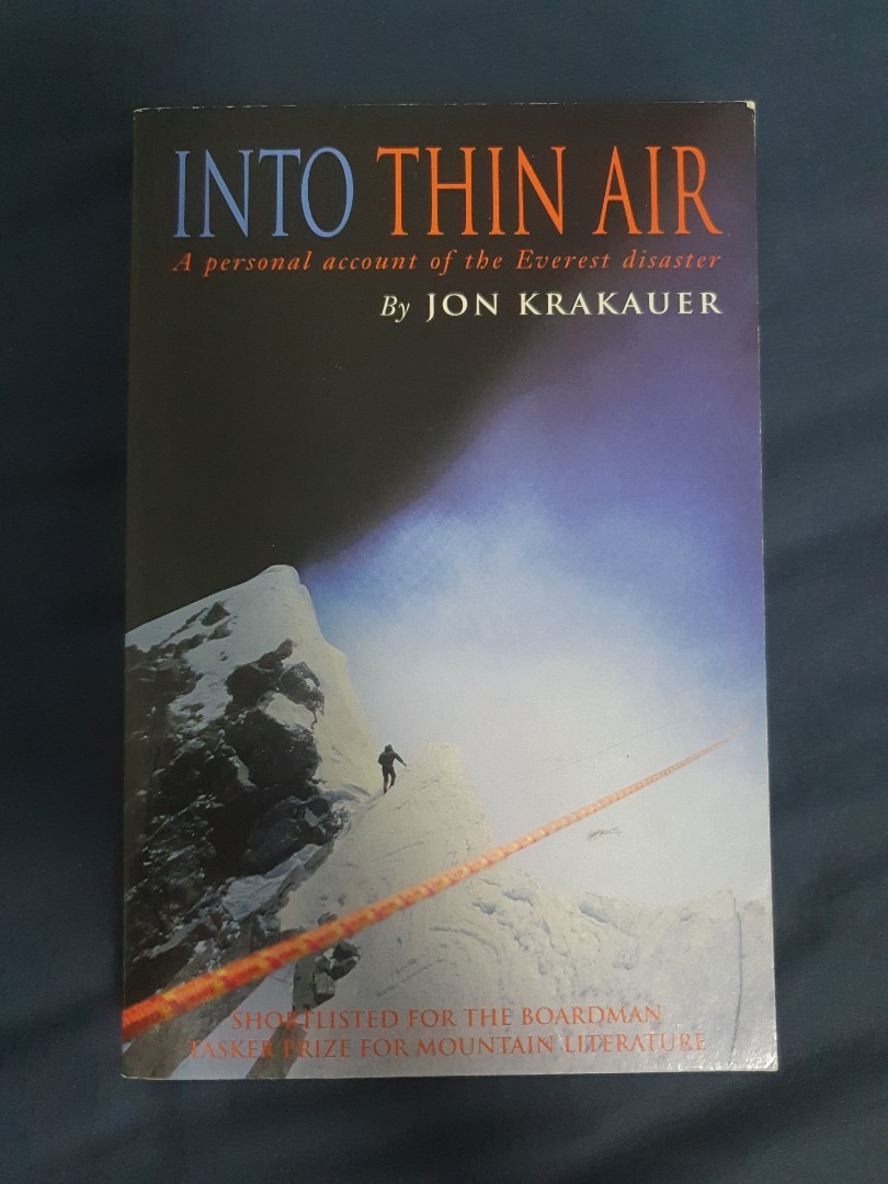 Into Thin Air by Jon Krakauer, Hobbies & Toys, Books & Magazines ...